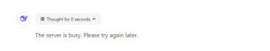 How to Fix the DeepSeek "Server is Busy" Error: Please Try Again Later. - DeepSeek AI